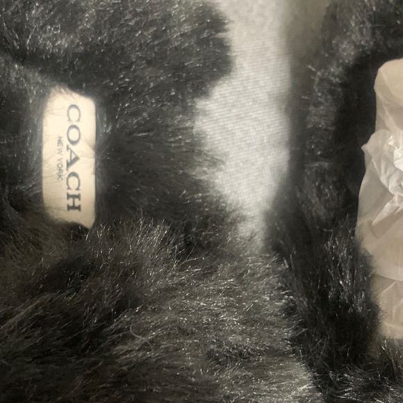 Coach | Shoes | Coach Elegant Black Faux Fur Accessory | Poshmark